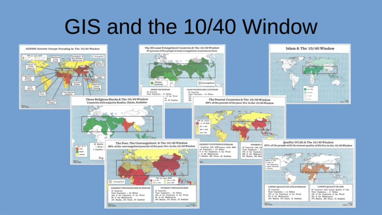 The role GIS played in the development of 10/40 window concept ...